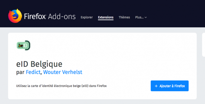 Installation et activation du module complémentaire Belgique eID dans ...